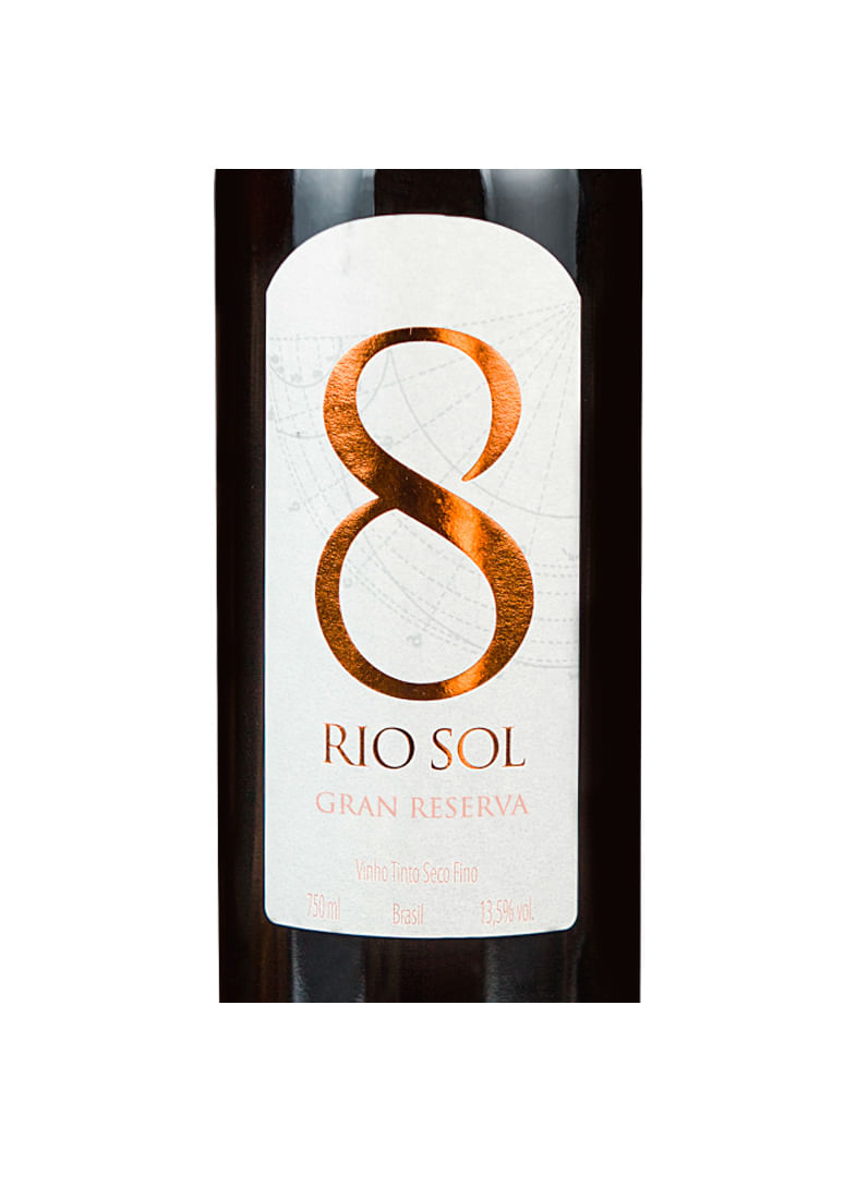 Vinho Rio Sol Gran Reserva Paralelo 8 2019 Tinto Brasil 750ml