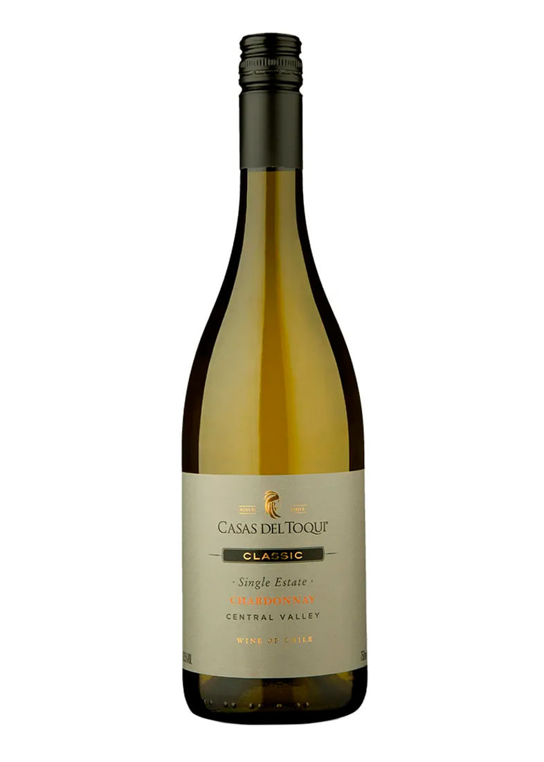 Vinho Casas Del Toqui Classic Chardonnay 2022 Branco Chile 750ml