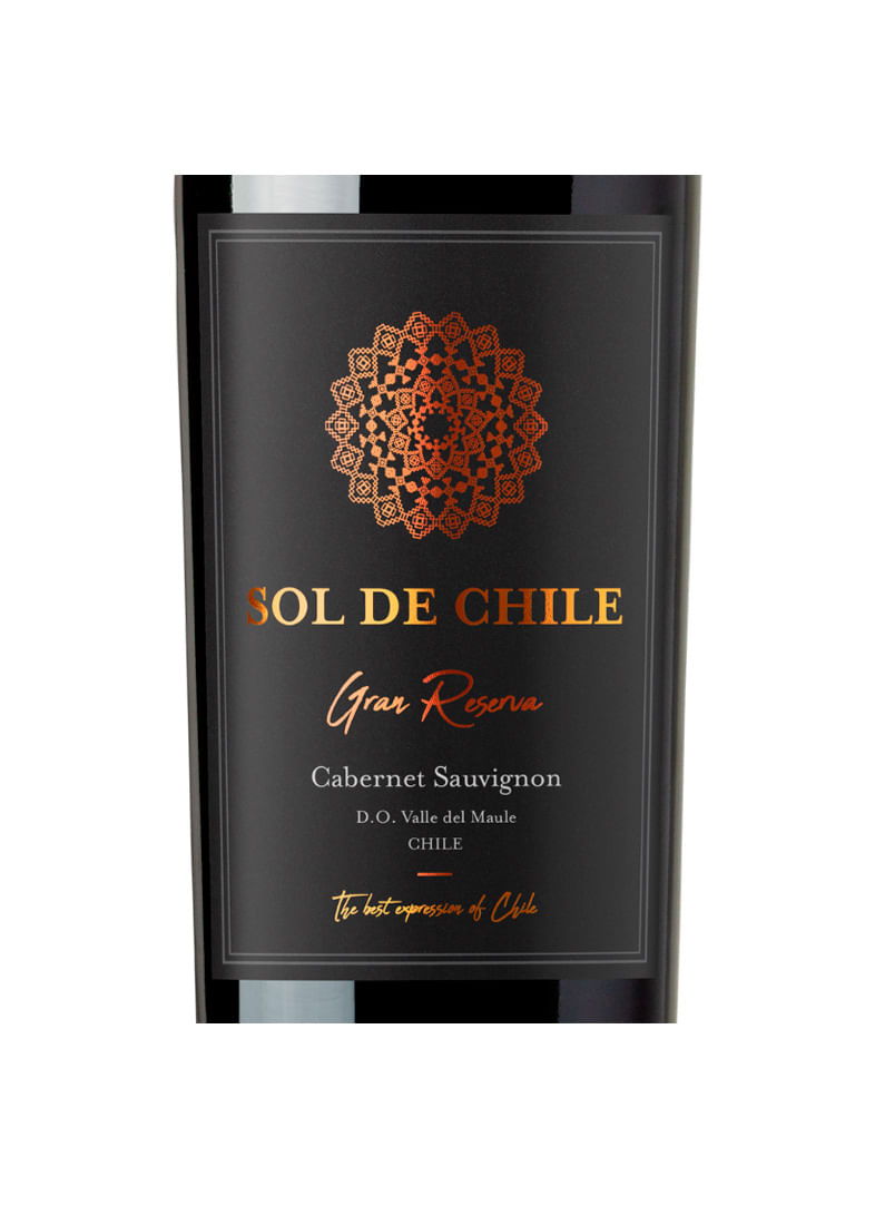 Vinho Sol de Chile Gran Reserva Cabernet Sauvignon 2018 Tinto Chile 750ml