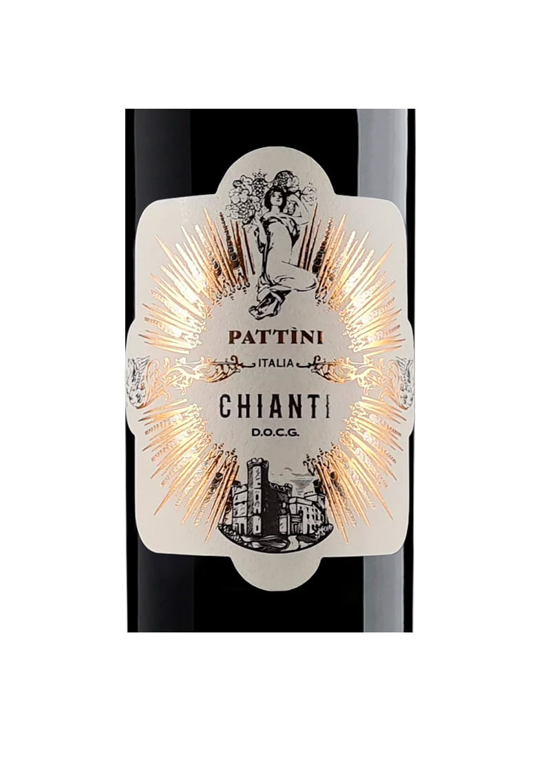 Vinho Chianti Pattini DOCG 2021 Tinto Itália 750ml