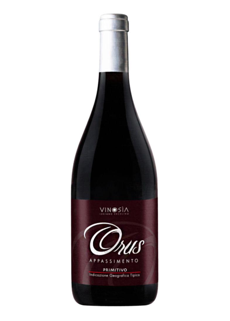 Vinho Orus Primitivo di Salento IGT Appassimento 2019 Tinto Itália 750ml