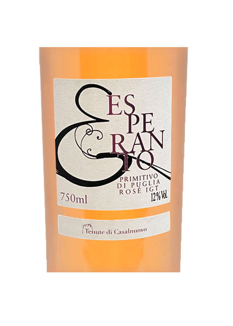 Vinho Esperanto Primitivo di Puglia IGT 2023 Rosé Itália 750ml