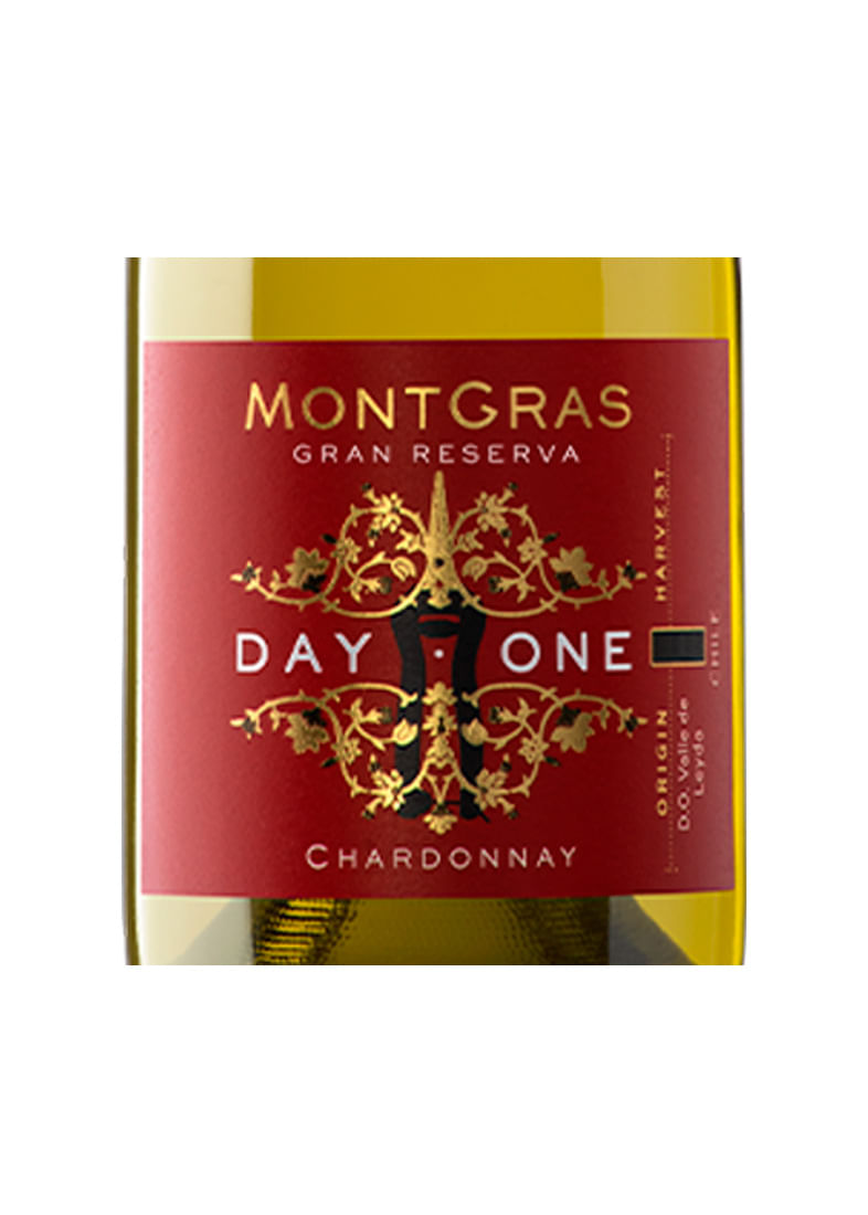 Vinho Montgras Day One Gran Reserva Chardonnay 2023 Branco Chile 750ml